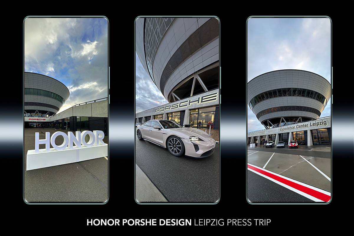 HONOR PORSCHE DESIGN Leipzig Press Trip - Popup Advertising